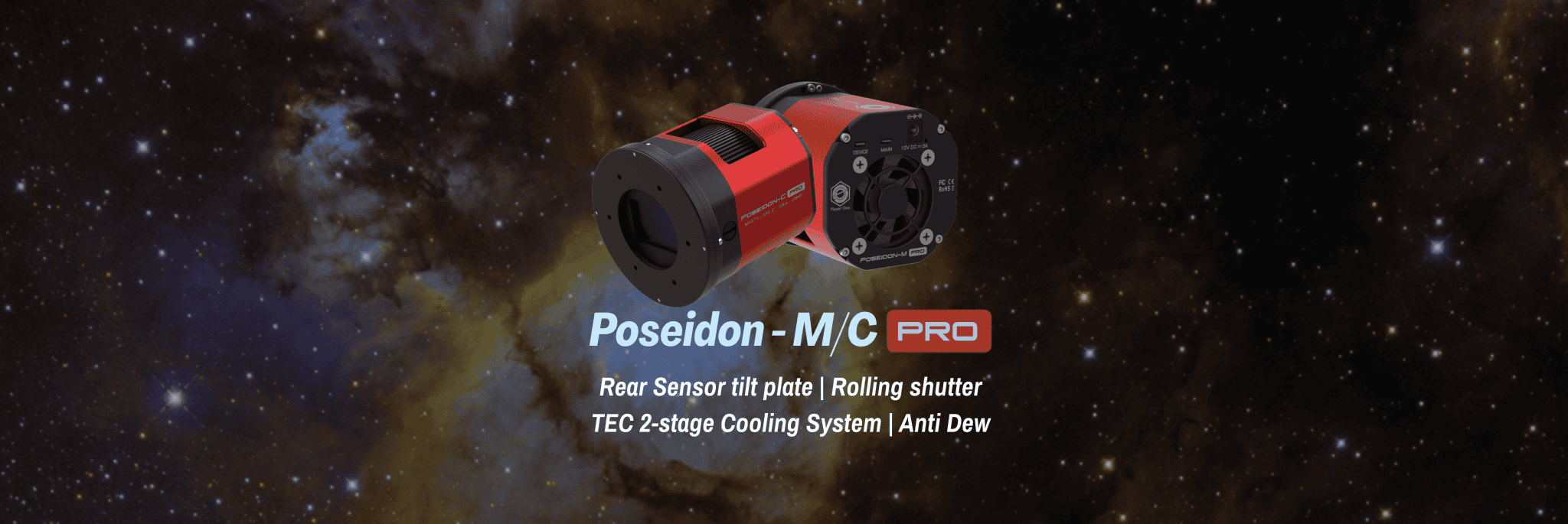 Poseidon-M Pro (IMX571) USB3.0 Mono Cooled Camera – Player One Astronomy