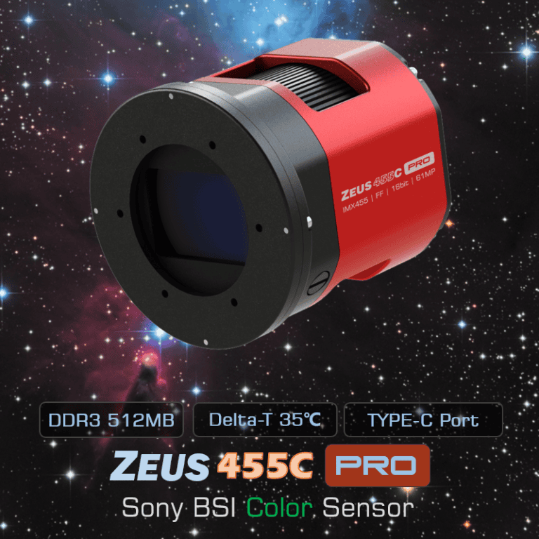 ZEUS 455C PRO (IMX455) USB3.0 Color Cooled Camera – Player One Astronomy